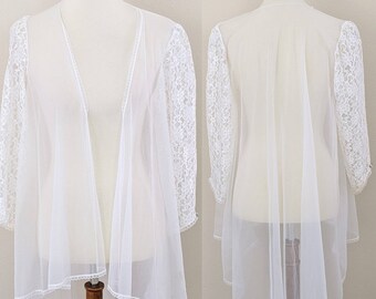 See Through Peignoir - Etsy