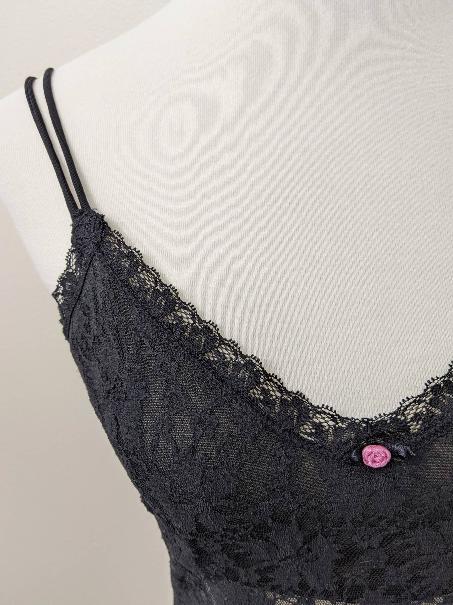 Sheer Black Camisole Sexy Nylon Top See Through Black Top Etsy