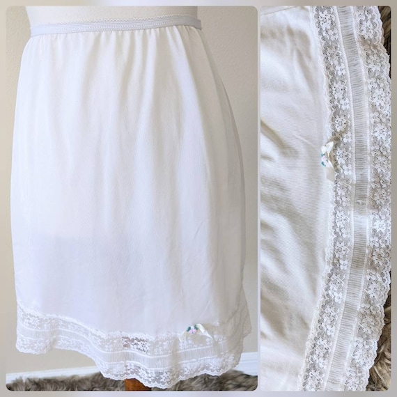 vintage white half slip - Gem