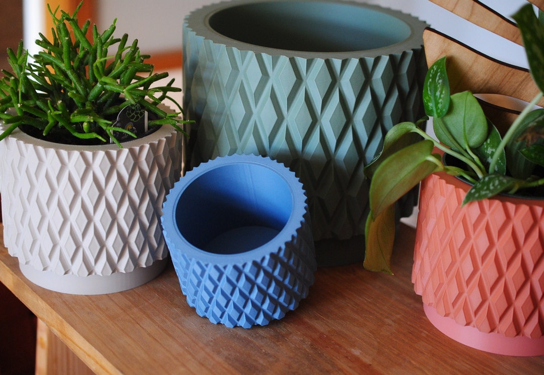 Organic Modern Table Top Planter Pot for House Plants, Flowers ...