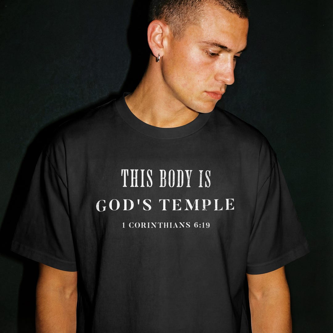 Christian Body Temple T-shirt | 1 Corinthians 6:19 Faith Gym Apparel - Etsy