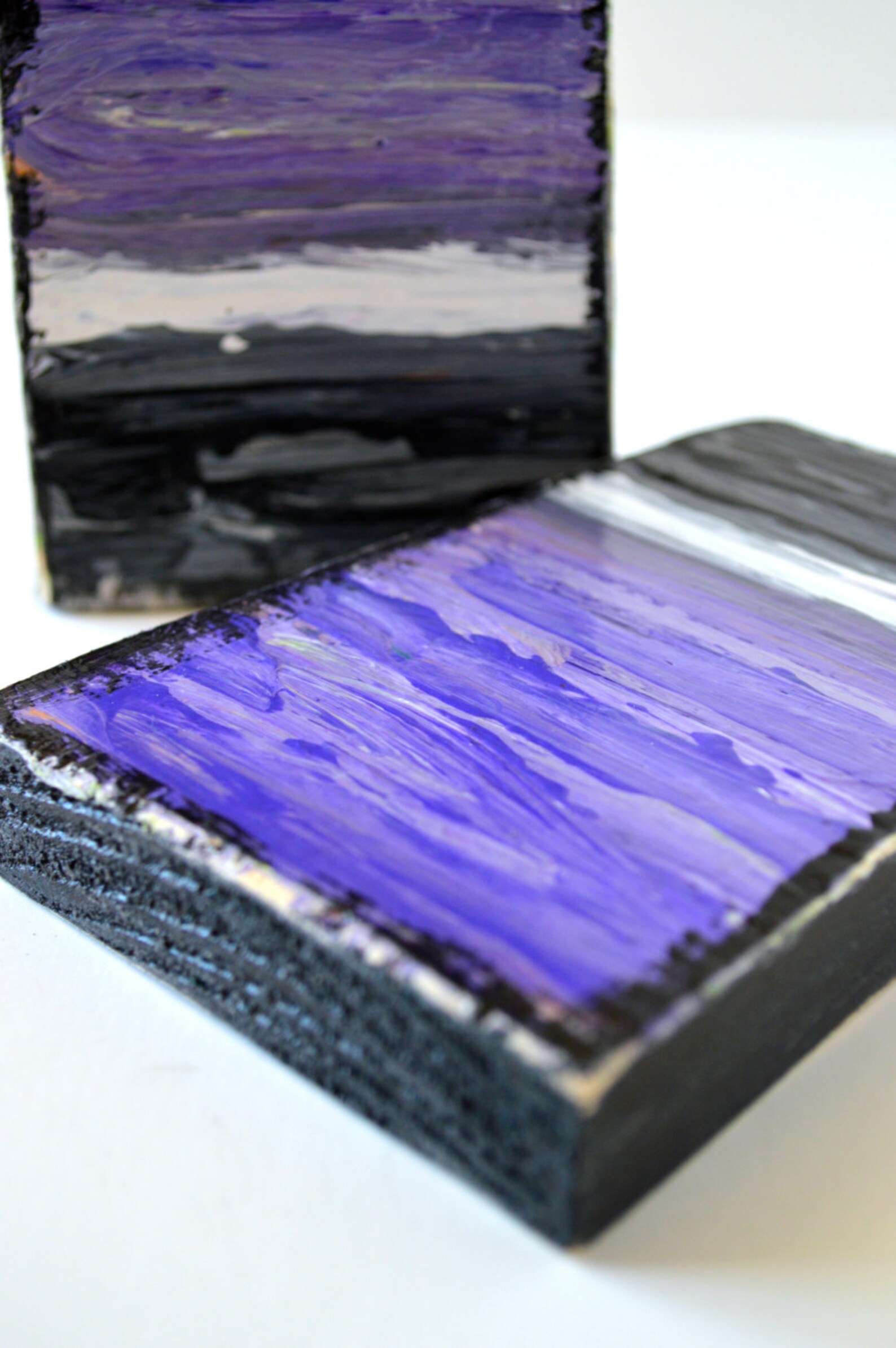 Storm, Wood Block Acrylic Paintings - Etsy