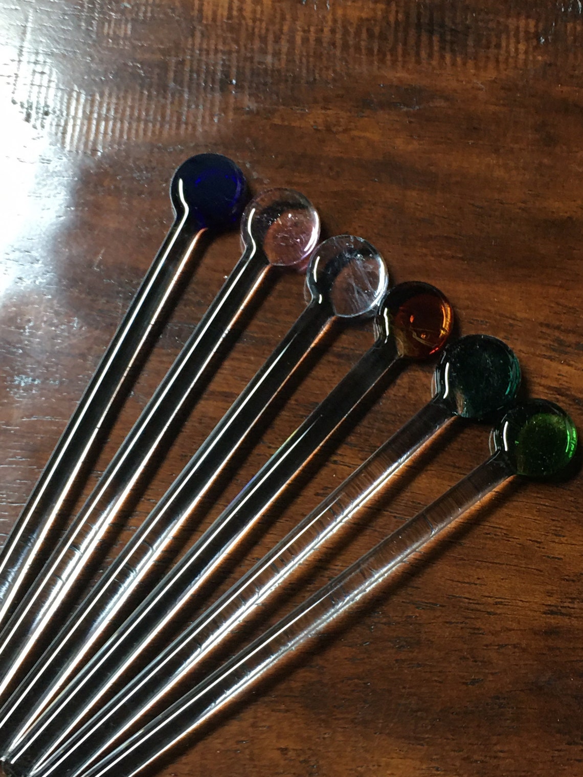 High End Glass Stir Sticks in Multicolor by Oceanbeachglass - Etsy