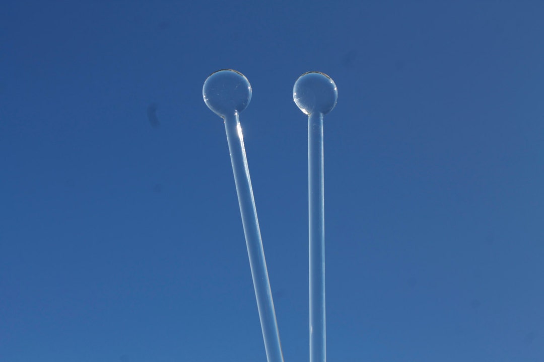 Handblown Glass Pitcher Sticks Set of 2 Customizable Mixing Rods ...