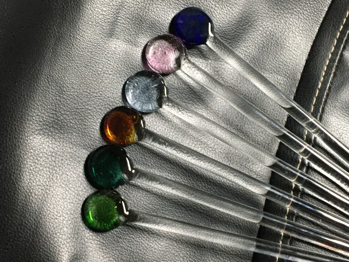 High End Glass Stir Sticks in Multicolor by Oceanbeachglass - Etsy