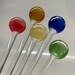 Customizable Rainbow Colors Glass Stir Sticks Set of 5 by ...