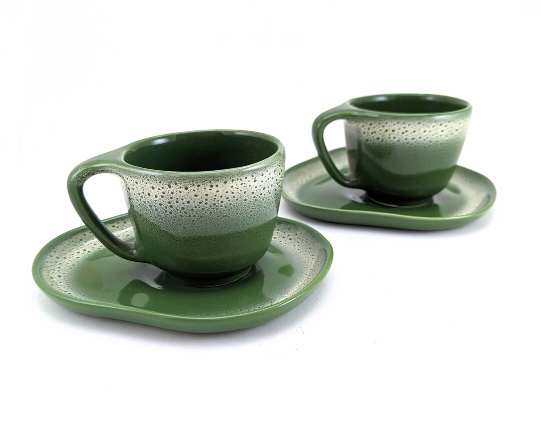 1950s Vintage TAMAC POTTERY Cup & Saucers (2 Sets) Mid Century Modern ...