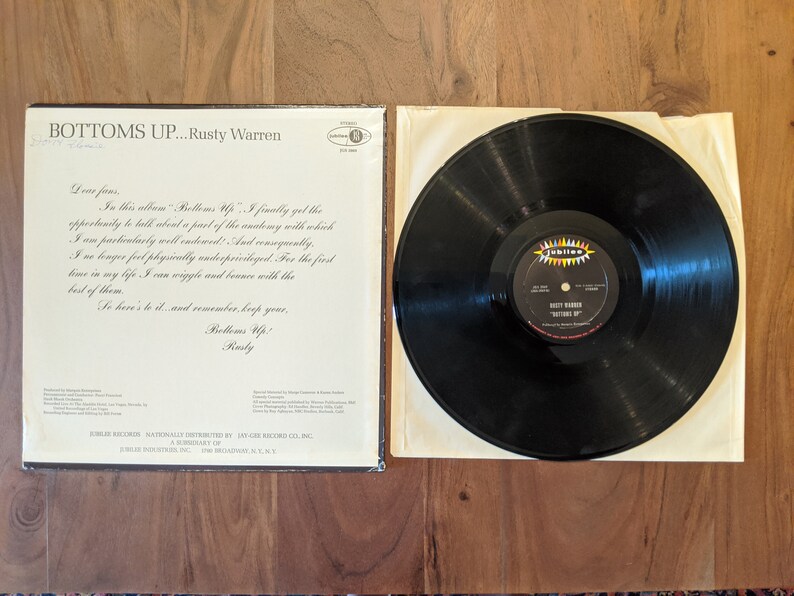 1968 Vintage ADULTS ONLY Bawdy Comedy LP Rusty Warren - Etsy