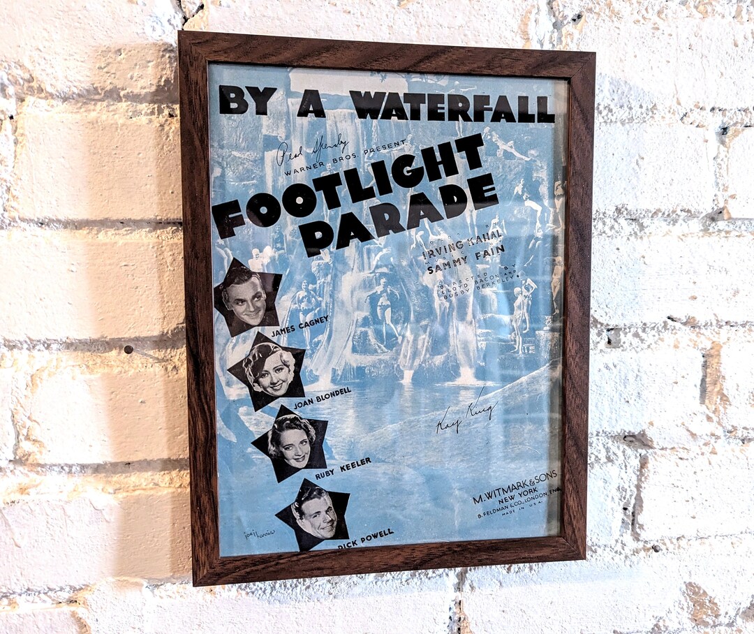 Framed 1933 Vintage BUSBY BERKELEY Sheet Music Original Art Deco by A ...