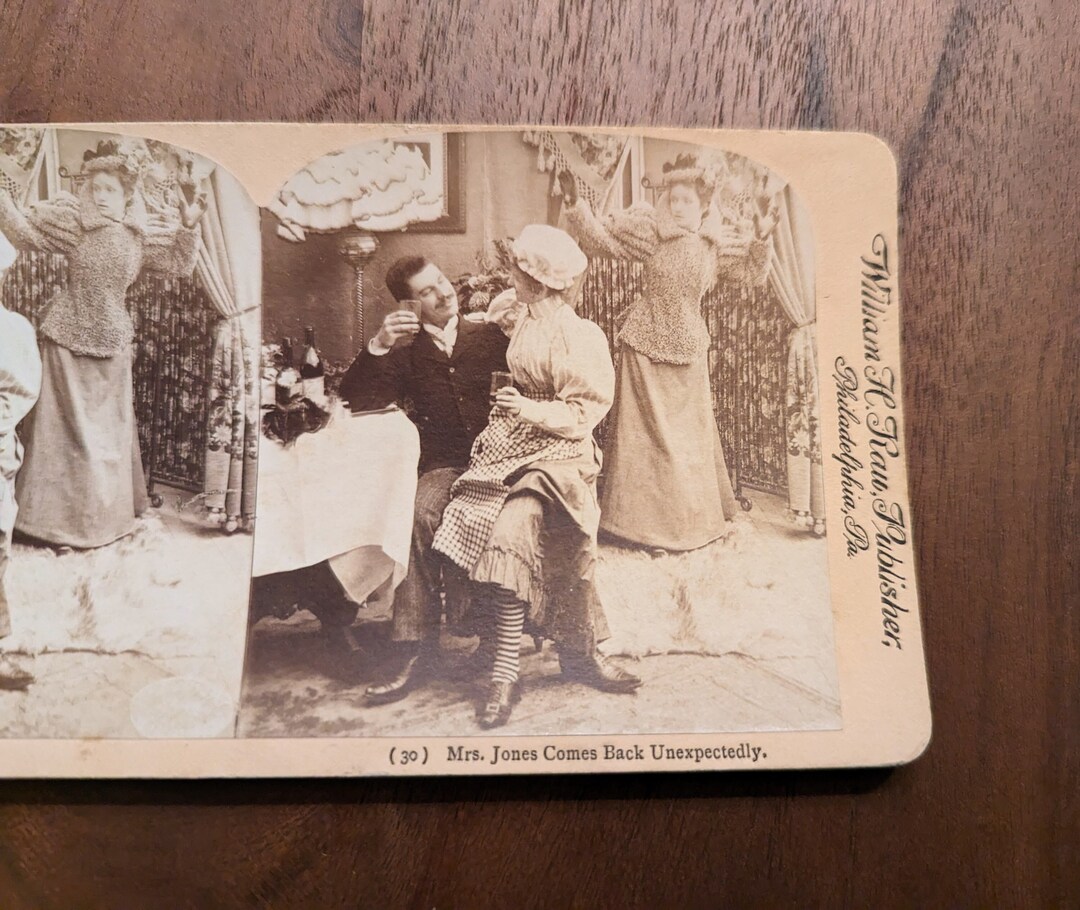 Naughty Victorian Antique Stereo Card, Stereoview, Stereo View ...