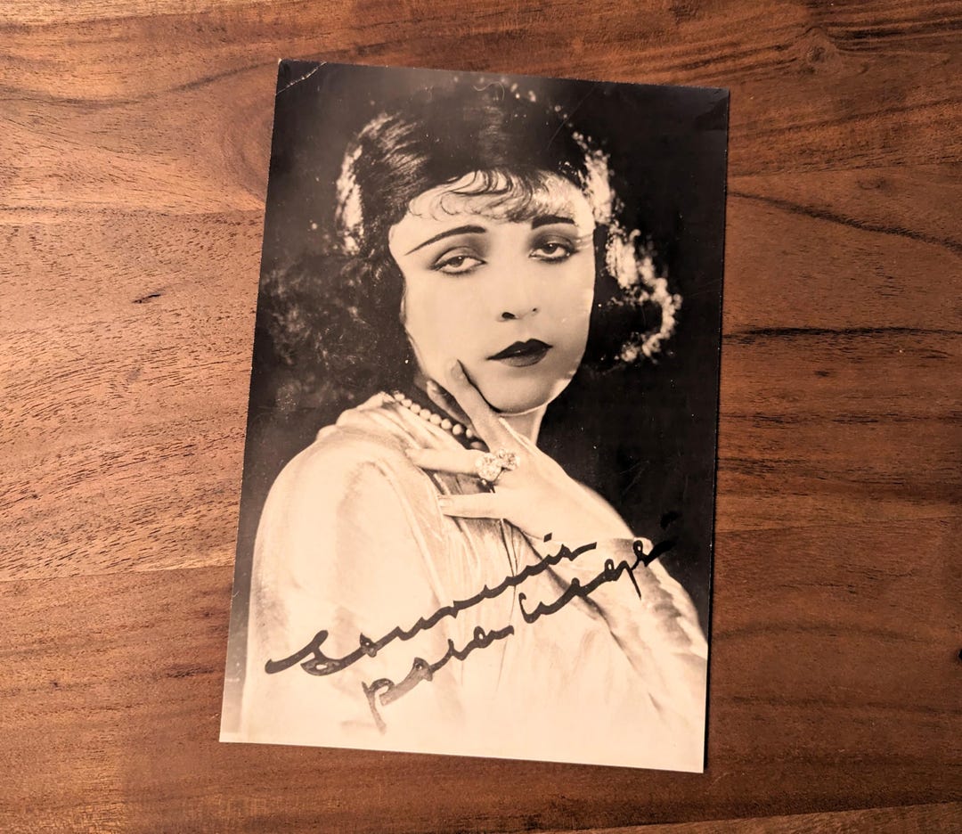 1920s Vintage Original POLA NEGRI Silent Movie Actress Film Fan ...