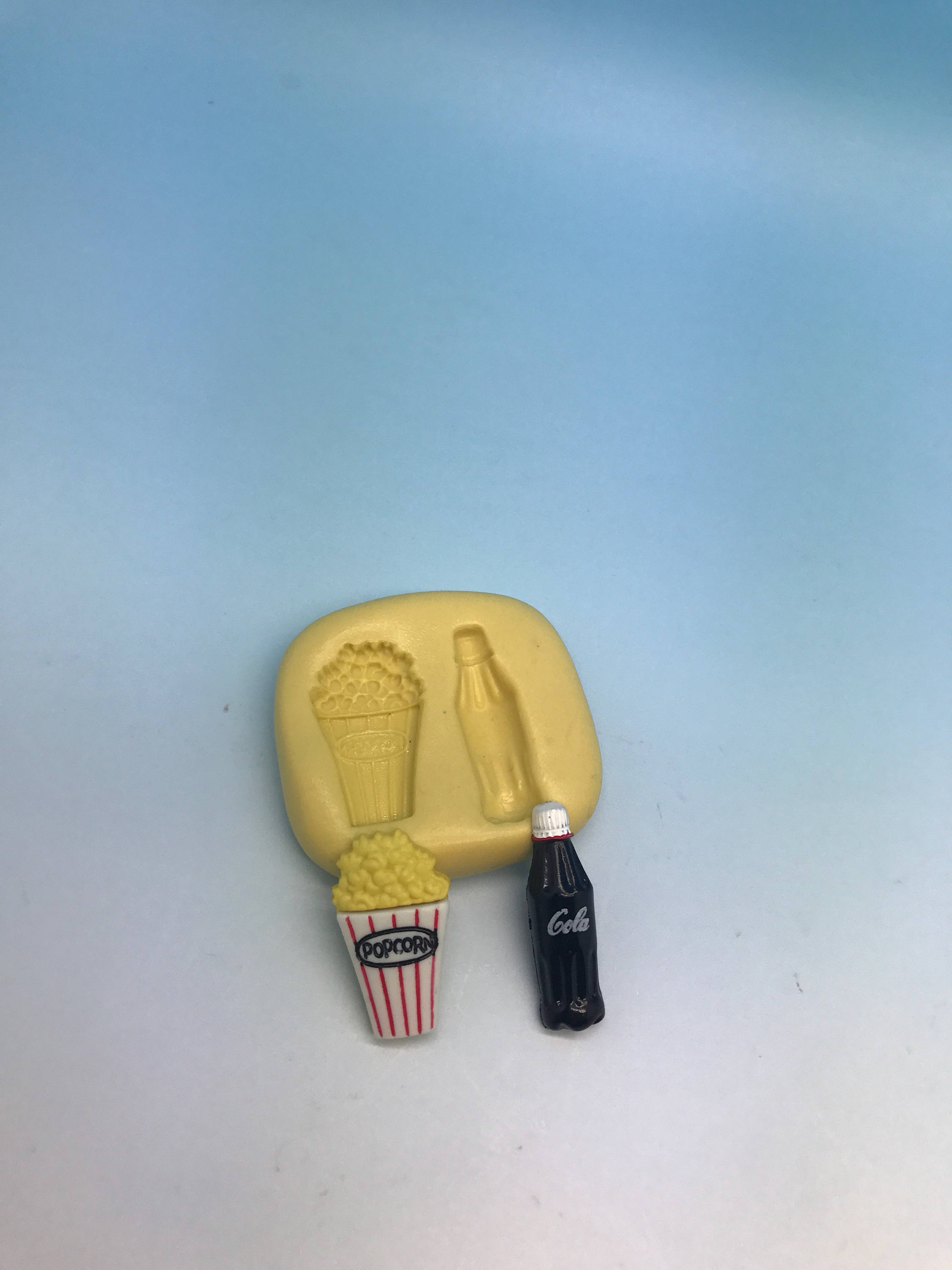 Coca Cola and Popcorn Silicone Mold Set, Cupcake Decor, Jewelry Making ...