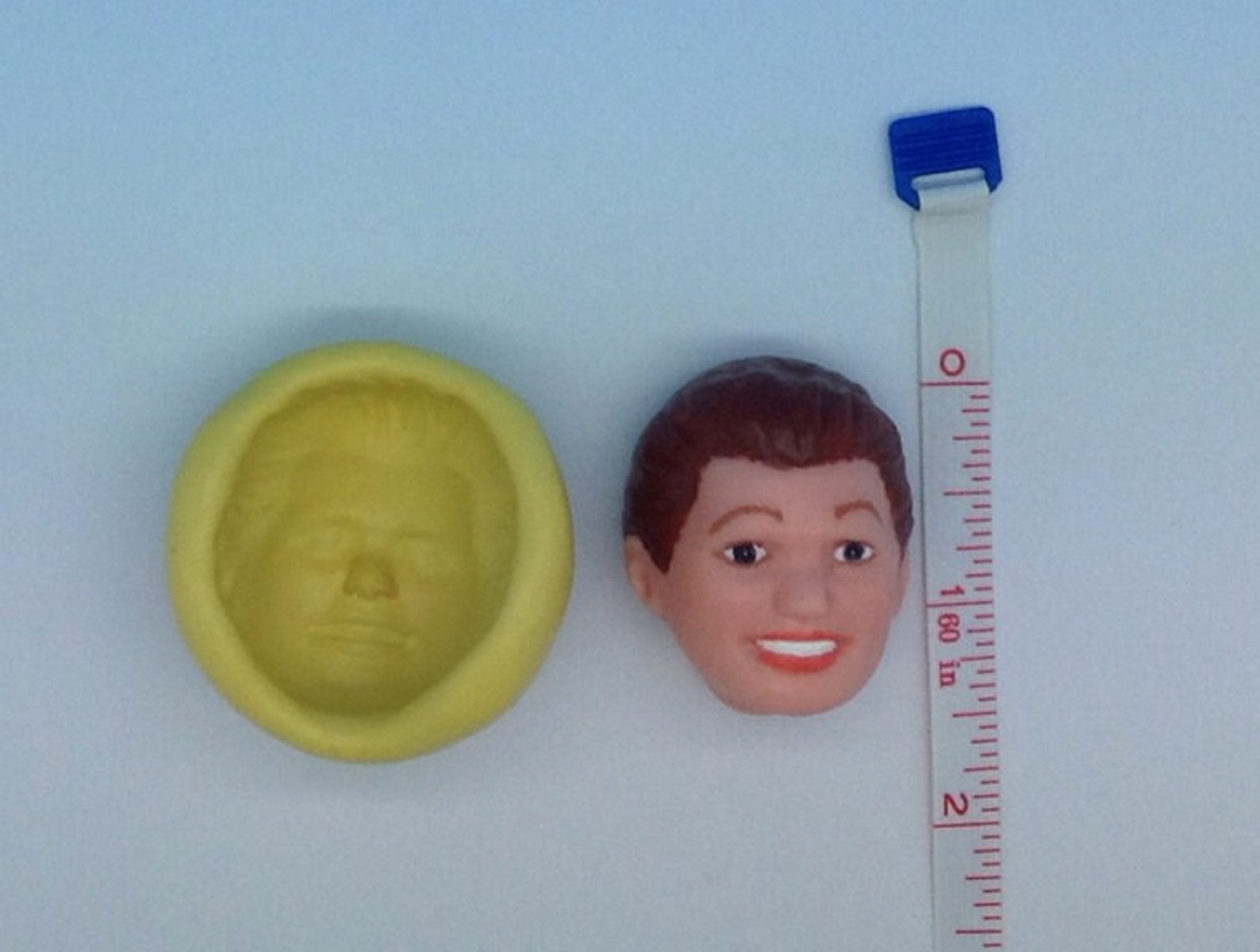 Silicone Flexible Mold, Male Face. - Etsy