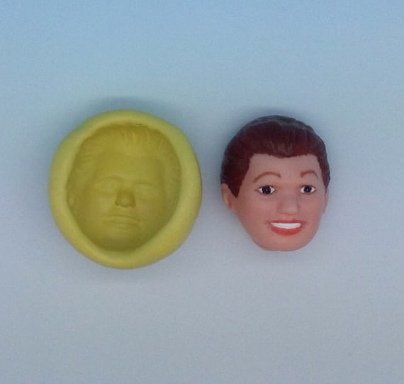 Silicone Flexible Mold Male Face. | Etsy