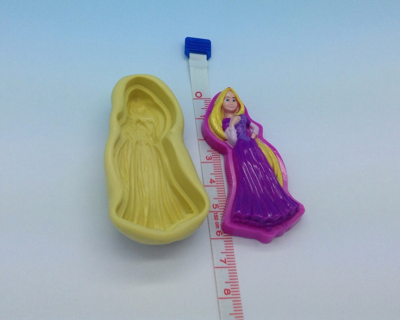 Rapunsel Disney Princess Flexible Silicone Push Mold for Polymer Clay ...
