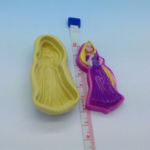 Rapunsel Disney Princess Flexible Silicone Push Mold for Polymer Clay ...