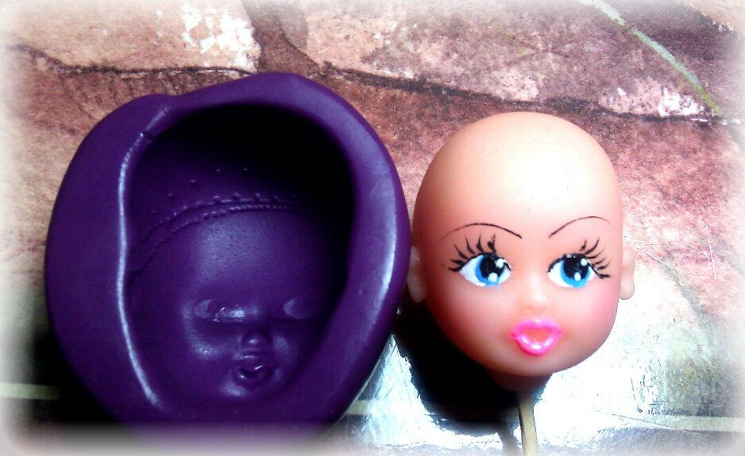 Silicone Mold, With the Face of a Little Girl.002/molde De Silicona ,la ...