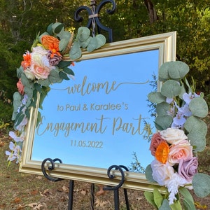 Engagement Party Decal for Sign Making or Mirror Welcome Engagement ...