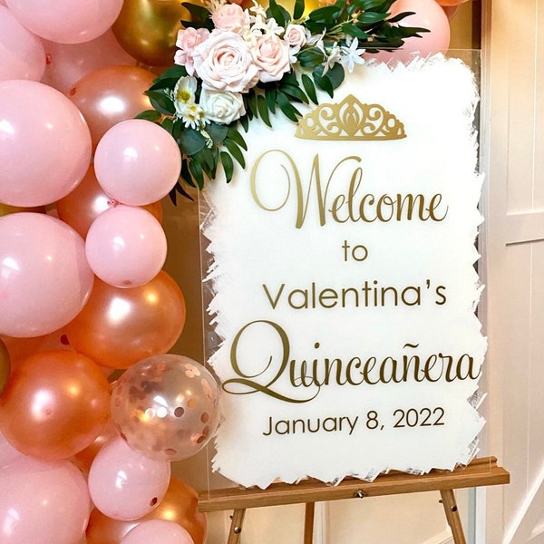 Quinceañera Welcome Sign - Etsy