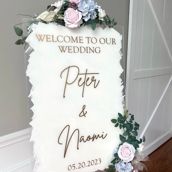 Plexiglass Wedding Sign - Etsy