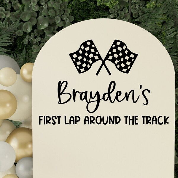 First Lap Birthday Sign - Etsy