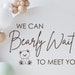 We Can Bearly Wait to Meet You Decal for Baby Shower Sign Making ...