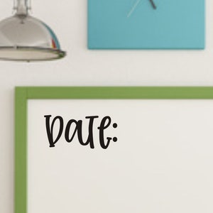 Date Decal for Classroom Whiteboard or Chalkboard Teacher Decals ...