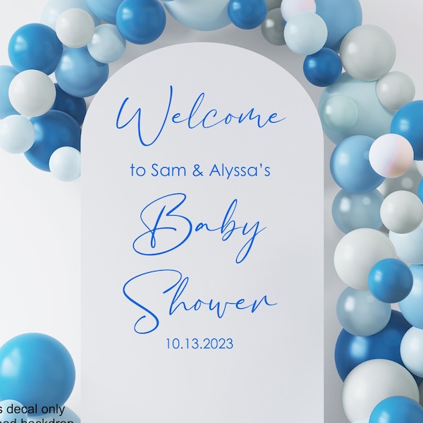 Backdrop Baby Shower Arch Sign - Etsy