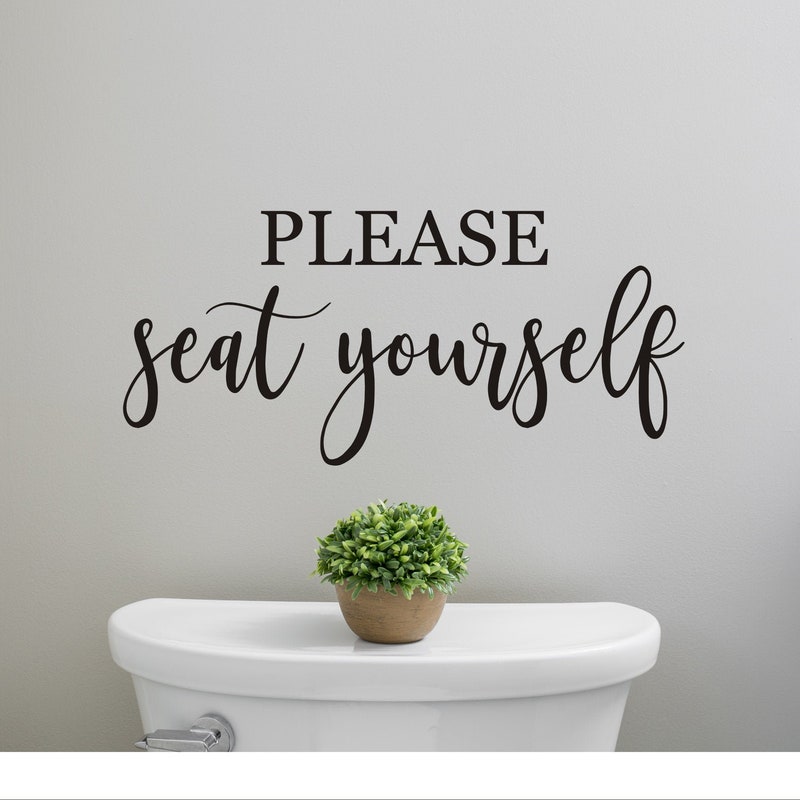 Bathroom Wall Decal - Etsy