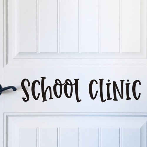 School Clinic Decal for Door or Wall Nurse's Office Decal - Etsy