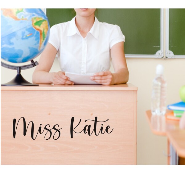 Teacher Name Plate - Etsy