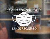 By Appointment Only Decal for Store or Business Front Window | Etsy