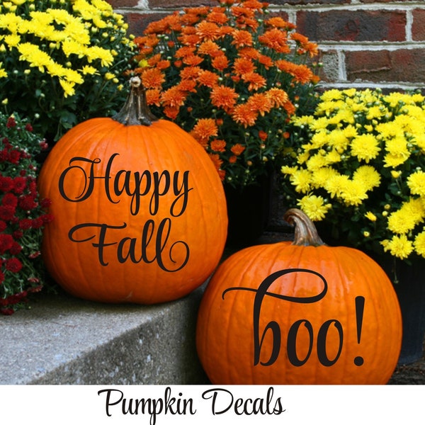 Pumpkin Decals - Etsy