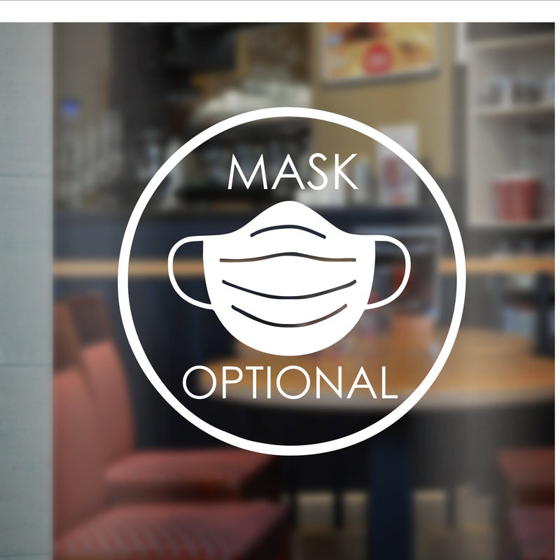 Masks Optional Sign - Etsy