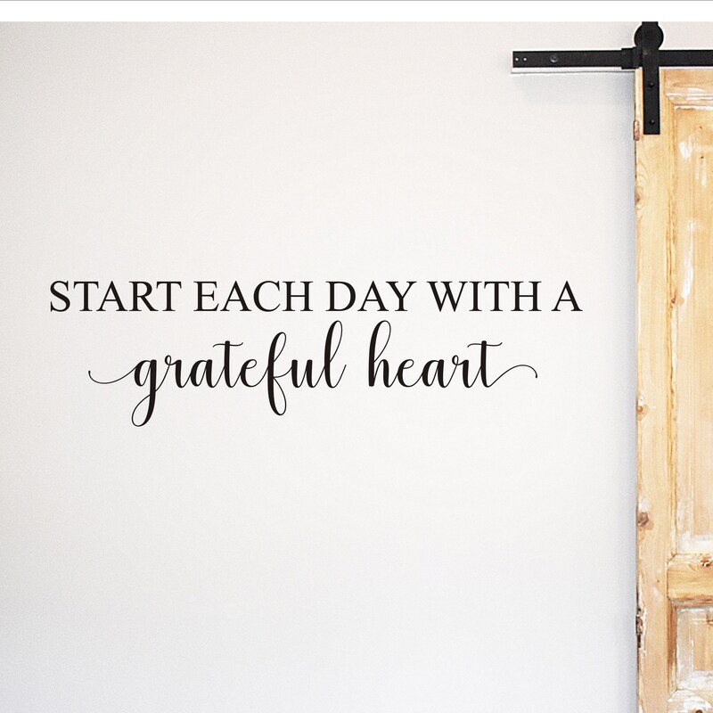 Start Each Day With a Grateful Heart - Etsy