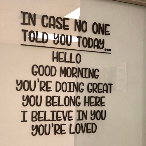 Vinyl Wall Art Decal you Belong Here Classroom - Etsy