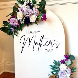 Happy Mother's Day Decal for Balloon Arch Sign Mother's Day Brunch Sign ...