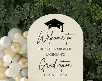 Graduation Sign Clear Acrylic Graduation Sign Custom Grad - Etsy