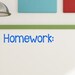 Homework Vinyl Decal Classroom Decal Teacher Decal Elementary Classroom ...