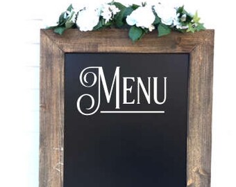 Menu Vinyl Decal - Etsy