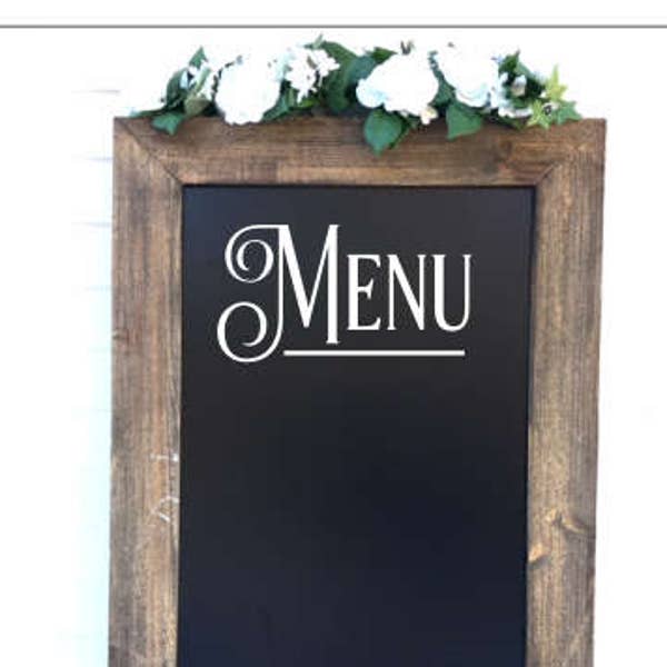 Menu Decal - Etsy