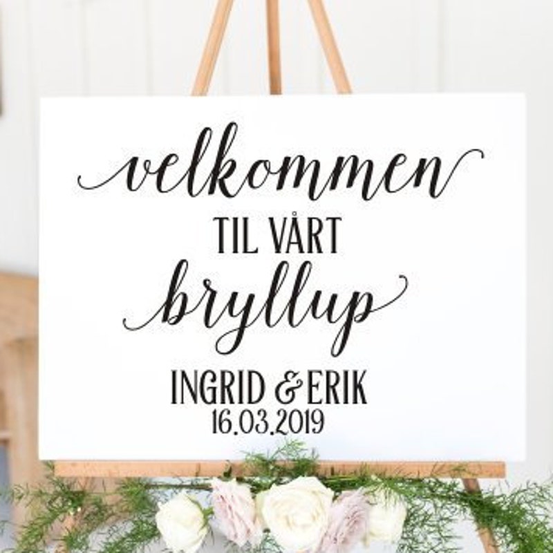 Velkommen Sign - Etsy