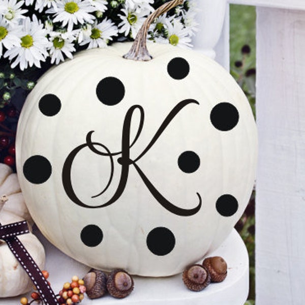 Initial Pumpkin - Etsy