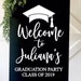 Graduation Party Decal for Sign Graduation Decal for Mirror or ...