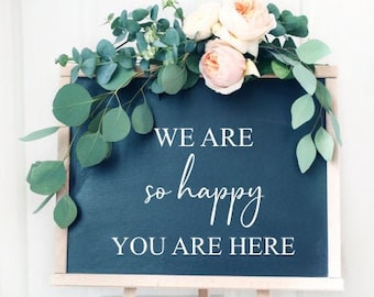 Were so Happy Youre Here Decal - Etsy