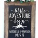 Floral Wedding Deal Let the Adventure Begin Personalized Wedding Decal ...