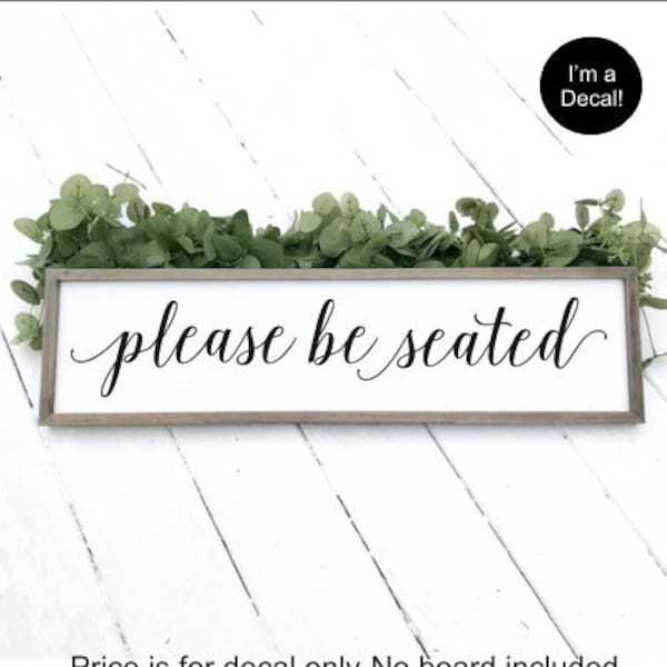 Please Be Seated Wedding - Etsy