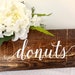 Donuts Wedding Decal Vinyl Decor for Donut Wall or Donut Board Rustic ...