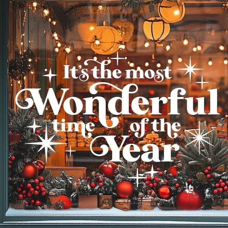 Christmas Window Decals - Etsy