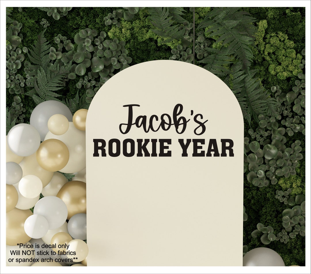 Rookie Year Decal for Baby's First Birthday Rookie Year Decal for ...